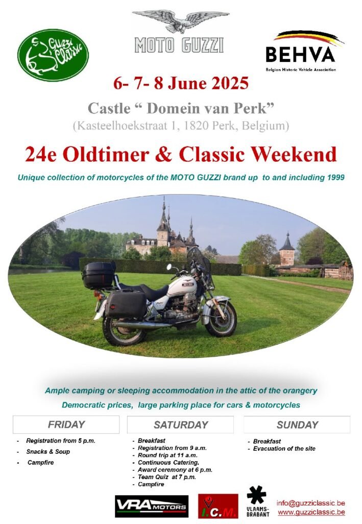24th Oldtimer & Classic Weekend, meeting GuzziClassic.be in Perk ...